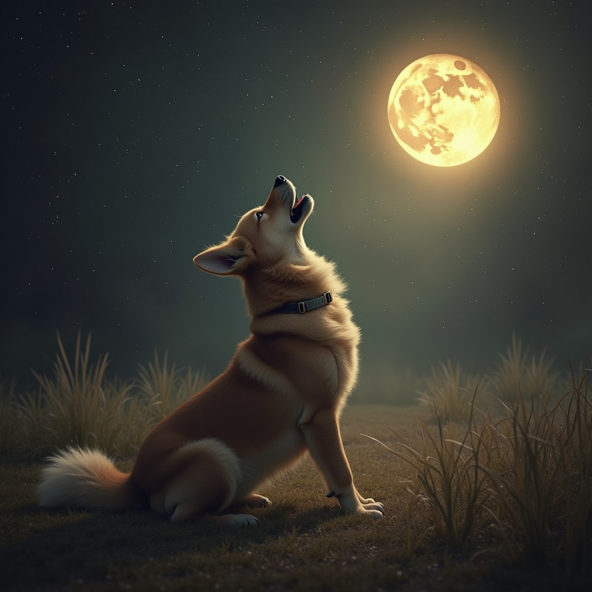 Puppy Howling At Night